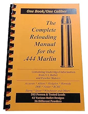 The Complete Reloading Manual For The 444 Marlin Loadbooks Amazon
