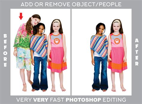 remove or add objects people or anything on photoshop or corel by