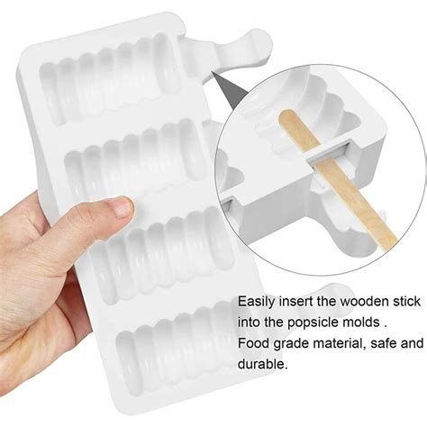 Badu Bg 3 4 клетъчна силиконова форма за сладолед Форма за сладолед Лятна Направи си сам тава за