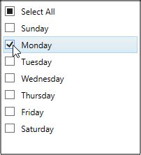 Check Items In WPF CheckedListBox Control Syncfusion