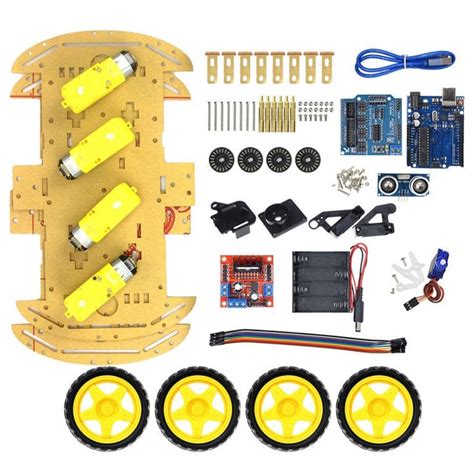kit completo robot móvil 4wd edubotics