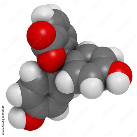 Phenolphthalein Indicator Molecule Used In Acid Base Titrations Stock Illustration Adobe Stock