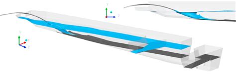 cfd interfaces results air slag blue and slag cast iron grey for