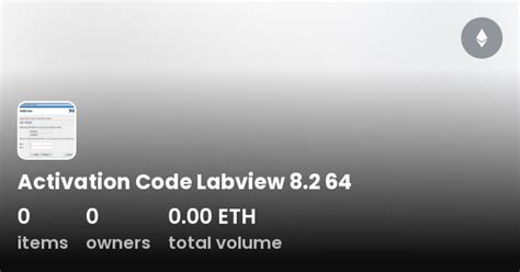 Activation Code Labview 8 2 64 Collection Opensea