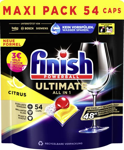 Finish Ultimate All in 1 Caps Citrus Maxi Pack im Angebot – Aktuelle ...