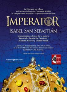 Isabel San Sebastián presenta Imperator en el Teatro Missoni de Madrid