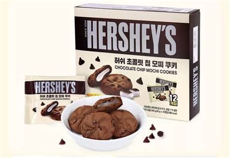[พร้อมส่ง] Hersheys 허쉬초콜릿칩모찌쿠키 คุ๊กกร้ต๊อกแท้จากเกาหลี คุ๊กกี้โมจิ