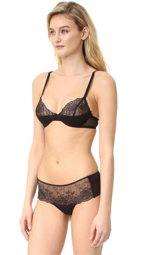 La Perla Lace Flirt Underwire Bra In Black Lyst