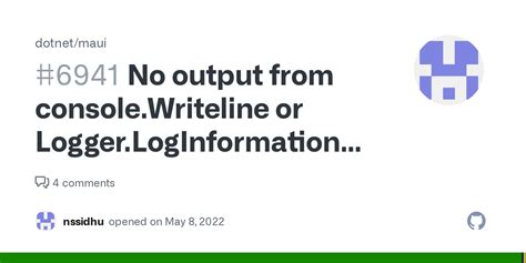 No Output From Console Writeline Or Logger LogInformation In MAUI App