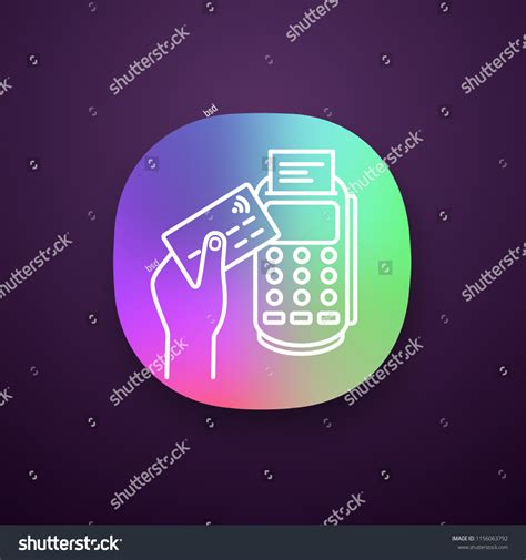 Payment Terminal App Icon Uiux User Stock Vector Royalty Free 1156063792 Shutterstock