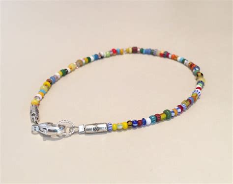 Multicolored Seed Bead Bracelet African Seed Bead Bracelet Etsy