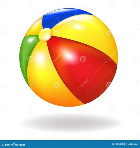 Beach Ball Vector Stock Vector Illustration Of Sport 16655320