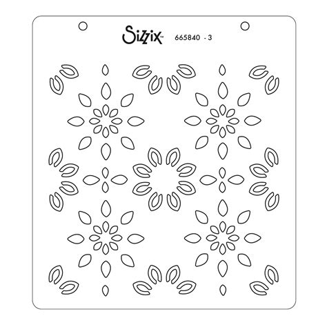 Sizzix Geo Background Layered Stencils
