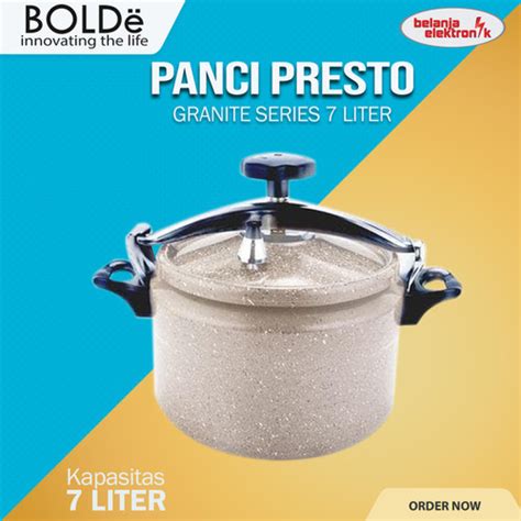 Jual BOLDE PANCI PRESTO COOKER 7 L SUPER PAN GRANITE SERIES Jakarta Barat Belanja Elektronik