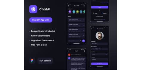 Chat GPT App Figma UI Kit Figma
