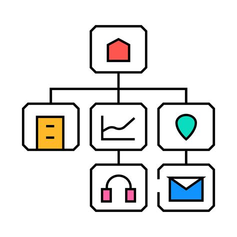 Information Architecture Ux Ui Design Icon Color Illustration 49829399