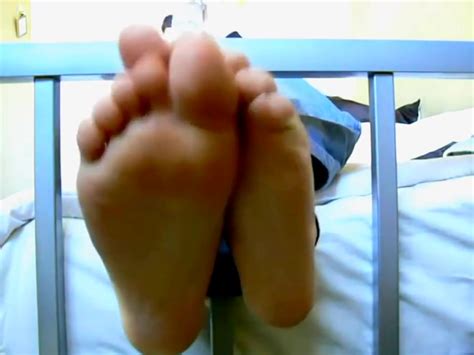 Guy Shows His Feet Tied Up