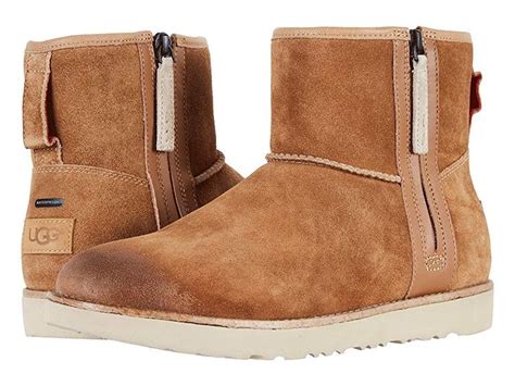 Ugg Classic Mini Zip Waterproof Chestnut Mens Boots Stay Stylish