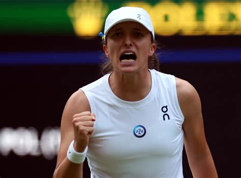 Iga Swiatek Se Hisse Enfin En Quarts De Finale De Wimbledon Foto