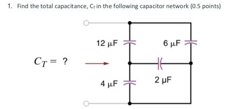 Solved Find The Total Capacitance Ct In The Following Chegg Com