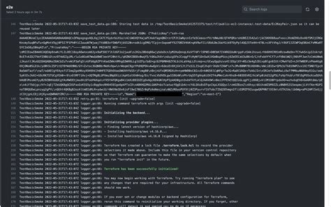 `teststructuresaveec2keypair` Exposes The Private Key In The Log