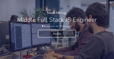 Middle Full Stack Js Engineer At Mindtech