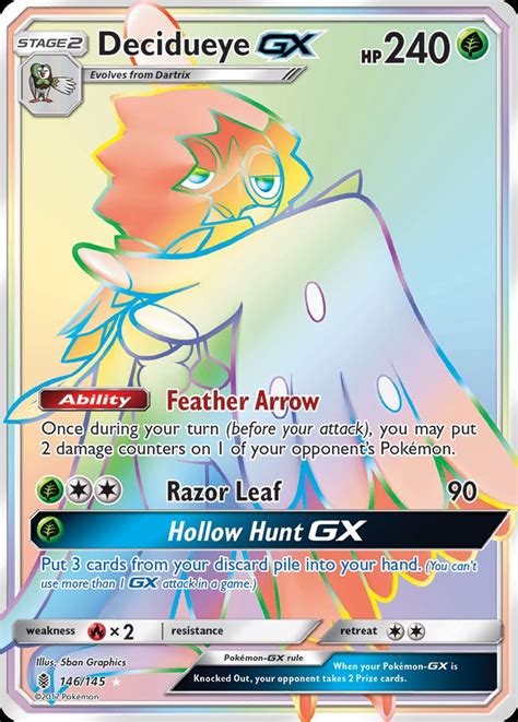 Decidueye Gx 146145 Guardians Rising Sun And Moon Pokemon Trading