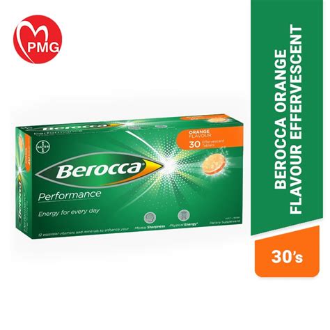 Pmg Pharmacy Berocca Orange Flavour Effervescent Tab Give Energy