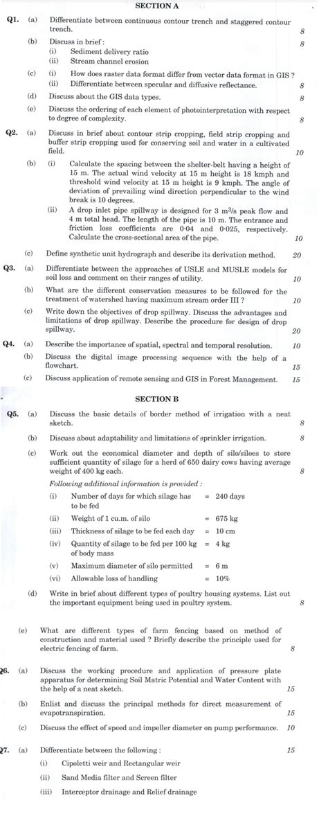 Download Upsc Ifos Main Exam Paper 2021 Agriculture Engineering