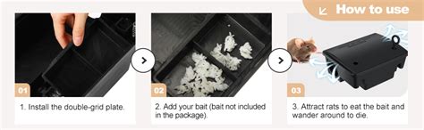 Amazon.com : Qualirey 12 Packs Rat Bait Station Box Outdoor Rodent Rat ...