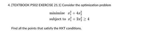 Solved 4 TEXTBOOK P502 EXERCISE 21 1 Consider The Chegg