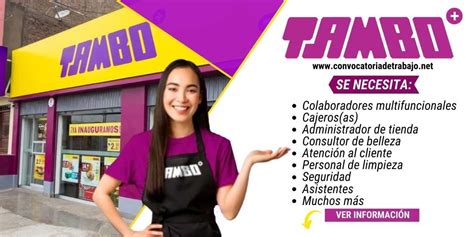 Empleos TAMBO Dispone De Puestos Laborales Vigentes