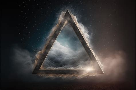 Premium Photo Abstract Design Of Triangle Shape Cloud With Dying