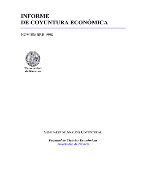 Informe de Coyuntura Económica Noviembre Seminario de