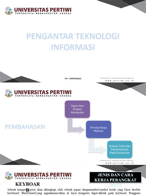 3and4 input dan output komputer prinsip kerja memori alokasi data dan