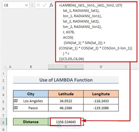 How To Calculate Distance Between Two Cities In Excel ExcelDemy