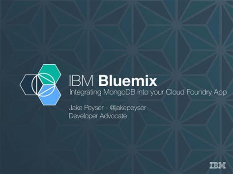 Cloud Foundry And Mongodb Ppt