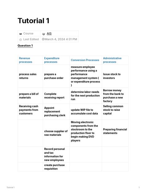 Solution Tuto 1 Pdf Accounts Payable Business