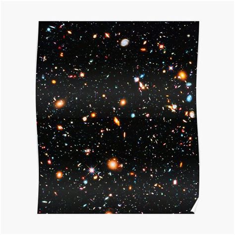 Hubble Extreme Deep Field Poster For Sale By Headrubble Redbubble