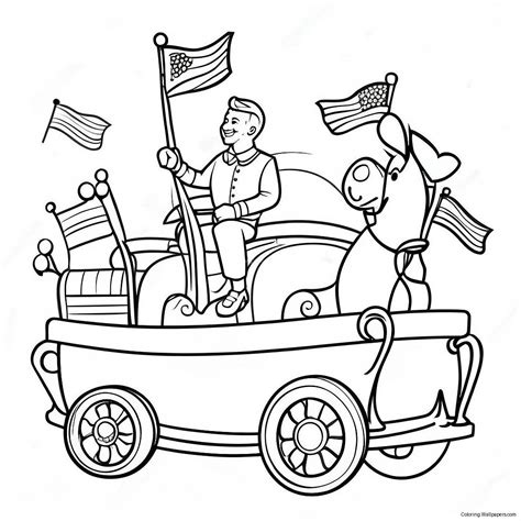 Colorful Parade Float Coloring Page 74154 58951
