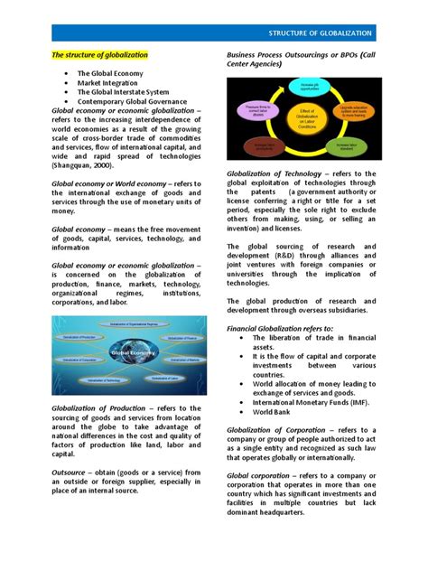 Structure Of Globalization Pdf Globalization World Systems Theory
