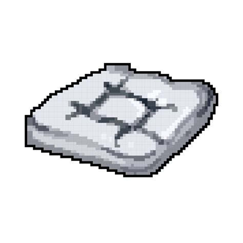 Furniture Seat Cushion Game Pixel Art Vector Illustration 23868045