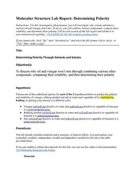 Polarimetry Experiment Lab Report