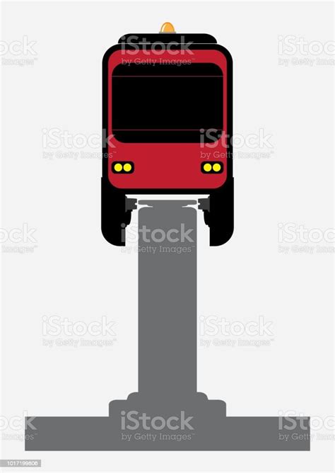 單軌向量平面設計前視向量圖形及更多乘客圖片 乘客 交通 交通方式 Istock