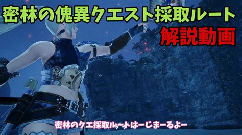サンブレイク 密林の傀異クエスト採取ルート 四国めたん実況 Youtube