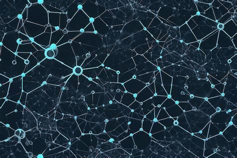 Scientific Abstract Molecular Background Pattern Design Premium Ai Generated Image