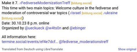 Enabling Translations In Your Mastodon Node With Libretranslate Marks Project Blog