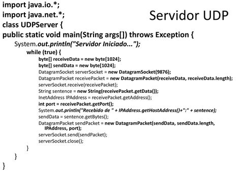 Implementação De Socket Udp E Tcp Em Java Ppt Download
