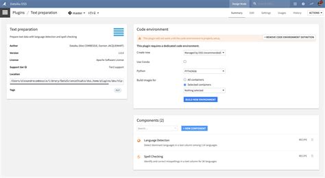 Plugin Text Preparation Dataiku