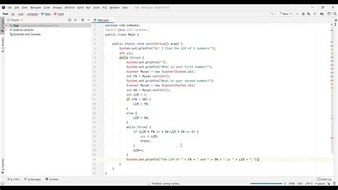 Java Program Lcm Finder Youtube